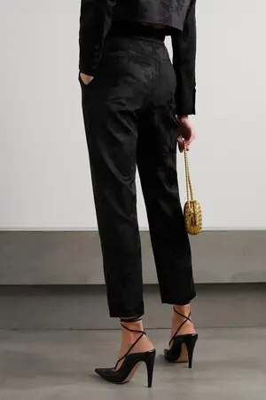 Erdem Helga Cropped Slim-leg Pants