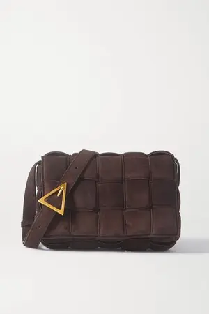 Bottega Veneta Cassette Medium Padded Intrecciato Shoulder Bag - Brown
