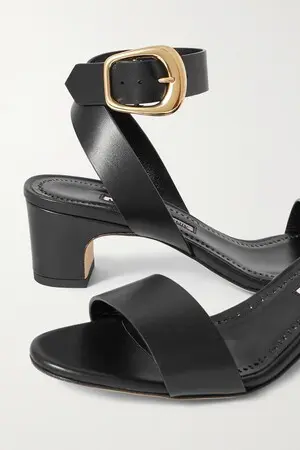 Manolo Blahnik Brutas 50 Leather Sandals