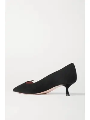 ROGER VIVIER I Love Vivier 45 Suede Pumps