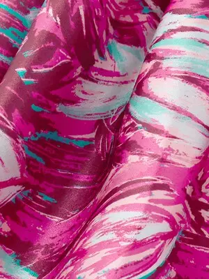 Balmain Printed Silk-satin Blouse