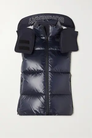 Burberry Hooded Quilted Shell Down Vest
