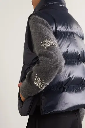 Burberry Hooded Quilted Shell Down Vest