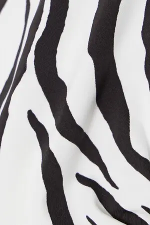 Max Mara Allegra Zebra-print Bikini Top