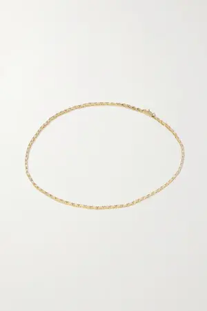 SUZANNE KALAN 18-karat Diamond Tennis Necklace