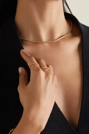 SUZANNE KALAN 18-karat Diamond Tennis Necklace