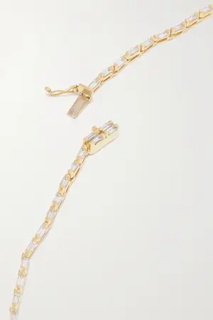 SUZANNE KALAN 18-karat Diamond Tennis Necklace
