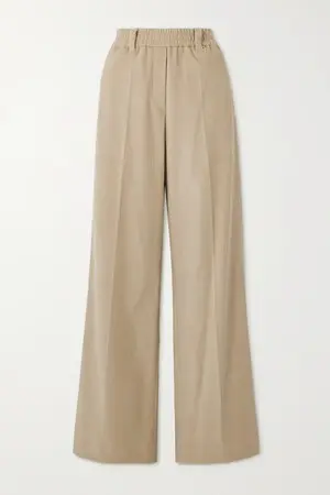Brunello Cucinelli Cotton-blend Corduroy Wide-leg Pants