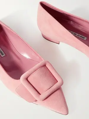 Manolo Blahnik Maysale Flats - Pink