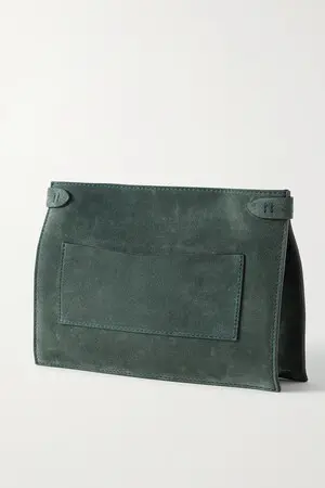 METIER Stowaway Suede Shoulder Bag - Green