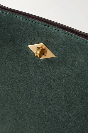 METIER Stowaway Suede Shoulder Bag - Green