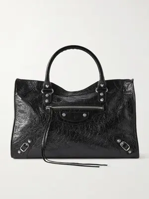 Balenciaga Le City Medium Textured-leather Tote