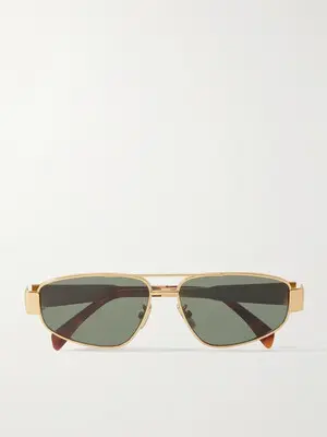 Celine Triomphe Aviator Sunglasses - Gold