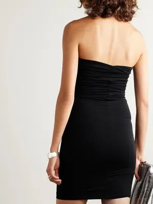 Rick Owens Recycled Stretch-jersey Mini Dress - Black