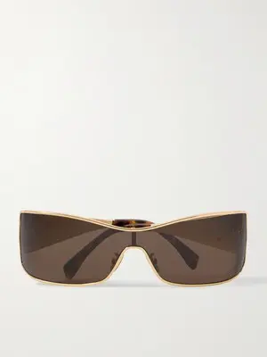 Celine Rectangular-frame Sunglasses - Gold