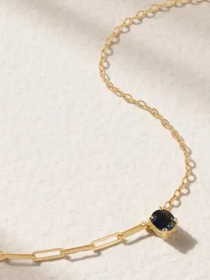 Yvonne Léon 18-karat Gold Sapphire Necklace - Blue