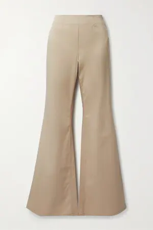 Acne Studios Flared Stretch-cotton Twill Trousers