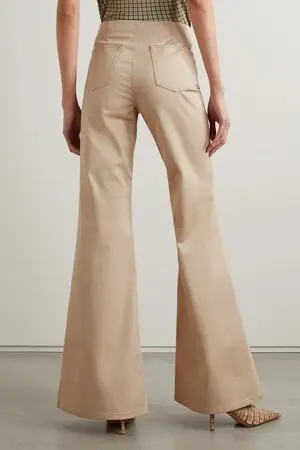 Acne Studios Flared Stretch-cotton Twill Trousers
