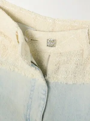 Givenchy Big Mix Wool-blend Bouclé-trimmed Jeans