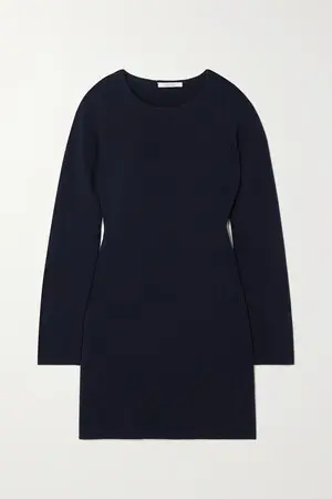 Max Mara Eridani Wool Mini Dress - Blue