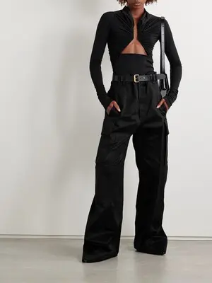 Rick Owens Cutout Ruched Top