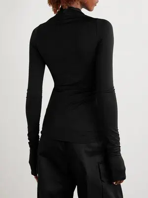 Rick Owens Cutout Ruched Top