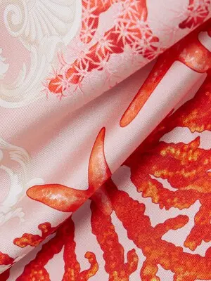 Versace Printed Silk-twill Shirt