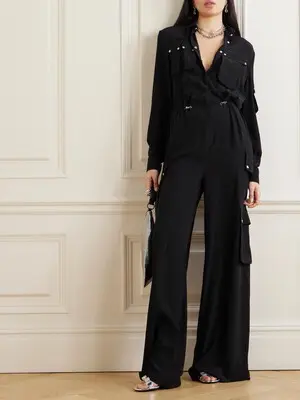 Versace Crepe De Chine Jumpsuit