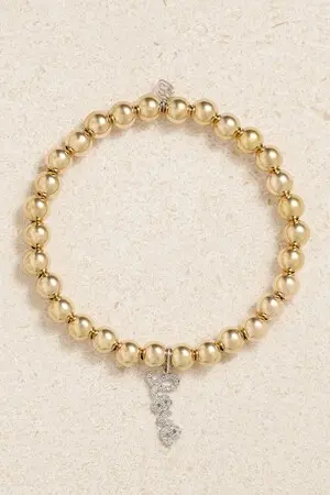 SYDNEY EVAN Love 14-karat Diamond Bracelet - Gold