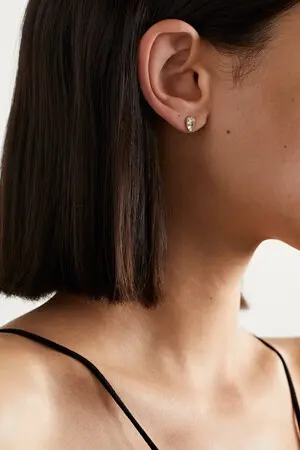 ANITA KO Small 18-karat Diamond Earrings