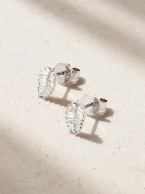ANITA KO Palm Leaf 18-karat Diamond Earrings