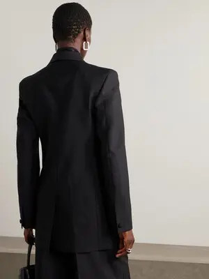 Givenchy Pinstriped Metallic Wool-blend Twill Blazer