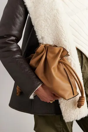 Loewe Flamenco Clutch - Brown