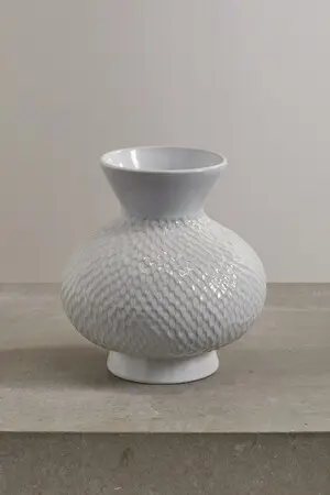 MARLOE MARLOE Net Sustain Sloane Glazed Ceramic Vase