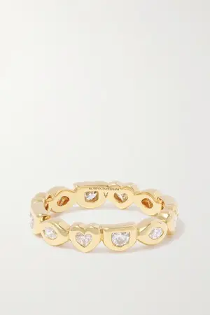 Robinson Pelham Mini Eye Love U 18-karat Diamond Ring - Gold