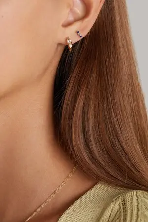 JENNIFER MEYER 18-karat Lapis Lazuli Stud Earrings