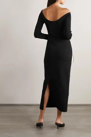 THE ROW Teresina Off-the-shoulder Maxi Dress - Black