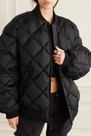 Wardrobe.NYC Reversible Quilted Shell Bomber Jacket