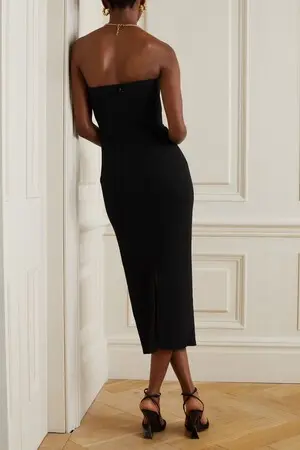 Alex Perry Callan Strapless Crepe Midi Dress