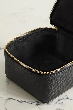 Smythson Panama Textured-leather Trinket Case