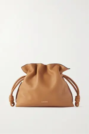 Loewe Flamenco Mini Leather Clutch - Brown
