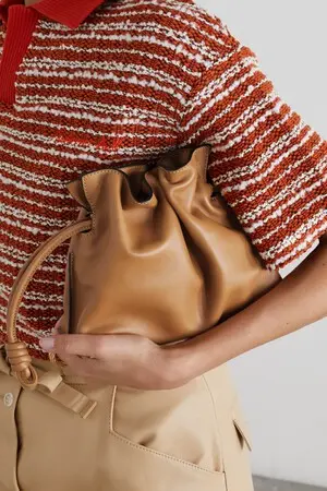 Loewe Flamenco Mini Leather Clutch - Brown