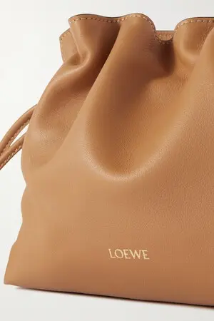 Loewe Flamenco Mini Leather Clutch - Brown