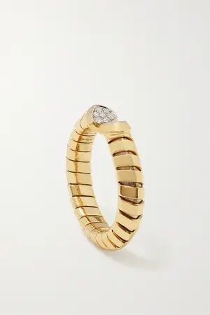 Marina B Trisolina 18-karat Silver And Diamond Ring