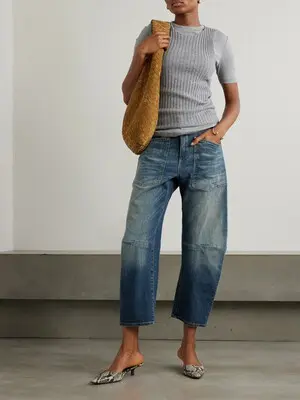 NILI LOTAN Shon Boyfriend Jeans - Blue