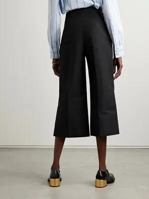 Marni Cropped Wide-leg Cotton Pants