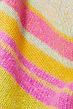 THE ELDER STATESMAN Striped Cashmere Cardigan