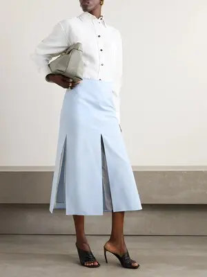 FERRAGAMO Topstitched Poplin Shirt