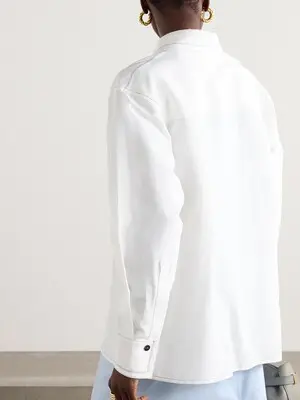 FERRAGAMO Topstitched Poplin Shirt