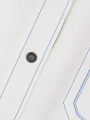 FERRAGAMO Topstitched Poplin Shirt